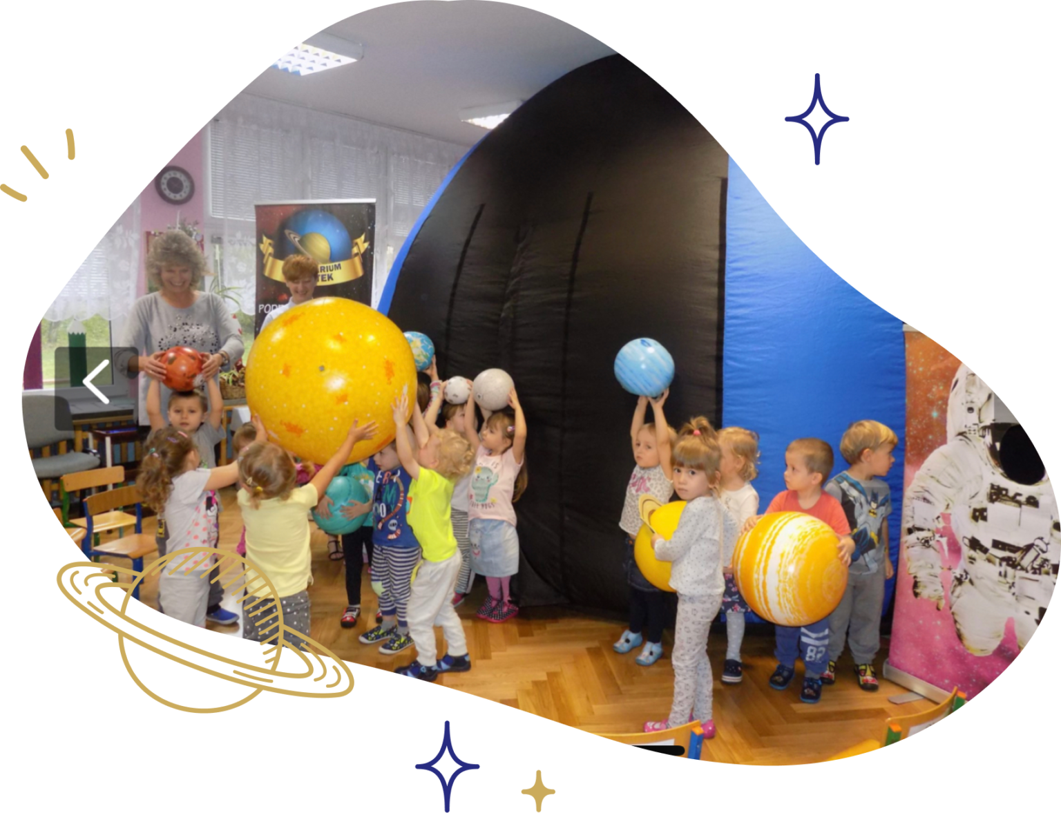 Planetarium w przedszkolu - ciekawe mobilne warsztaty i seanse dla dzieci z dojazdem - Orbitek
